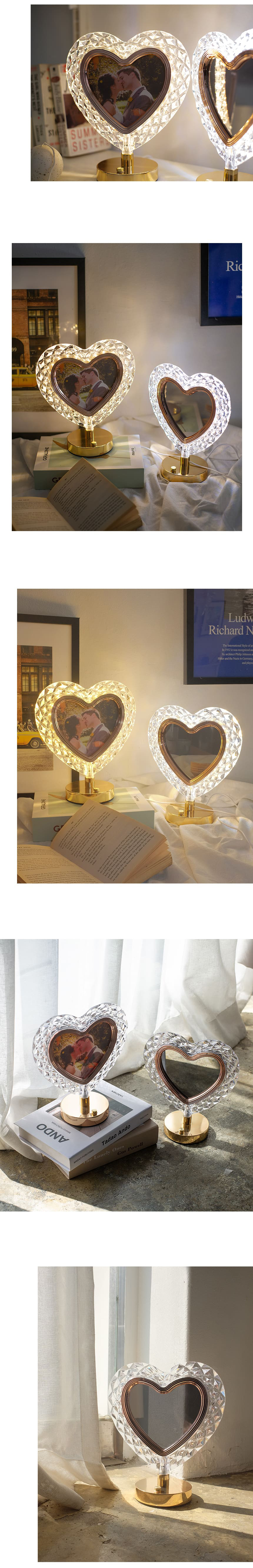 LED 하트 스탠드 무드등 (2type) | 한샘몰